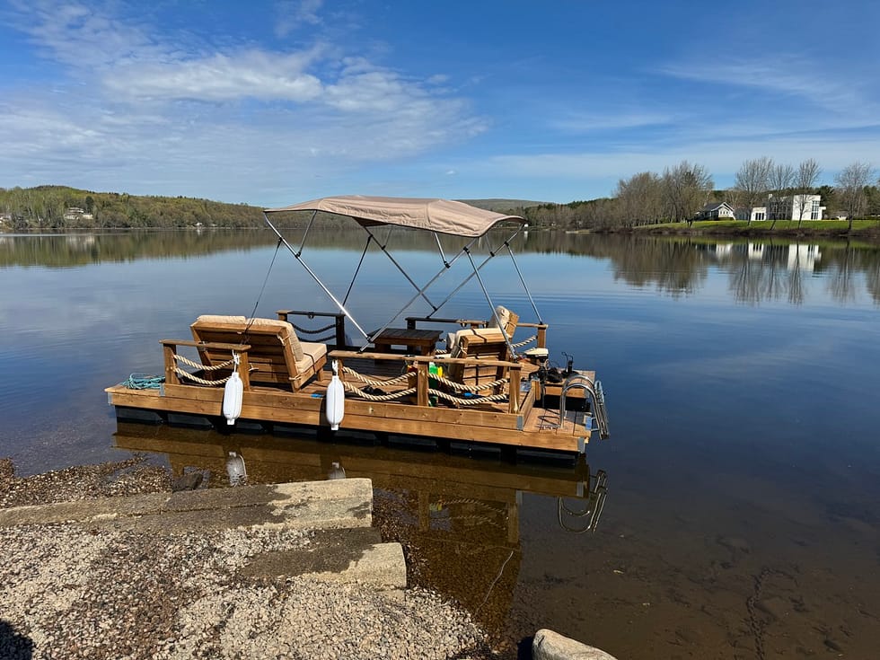 The Nautical Elite Pontoon Dock Boat - Sawmill Structures™