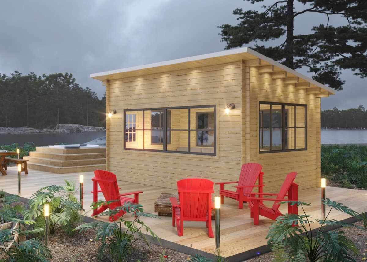 Eze Breeze Sunroom Cabin™ - Sawmill Structures™